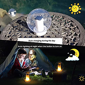 Floating Pool Lights 3pcs, Solar Flame Lights Flickering IP68 Waterproof Ball Lights, Solar Powered Pool Accessories,Outdoor Lantern Landscape Decoration Lamp for Pool, Pond, Event, Party, Garden