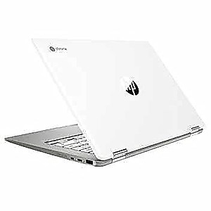 HP Chromebook X360 14-inch Touchscreen 64GB eMMC Celeron N4020 (4GB Memory, Memory Card Reader, Chrome OS) White/ Mineral Silver, 14b-ca0645cl