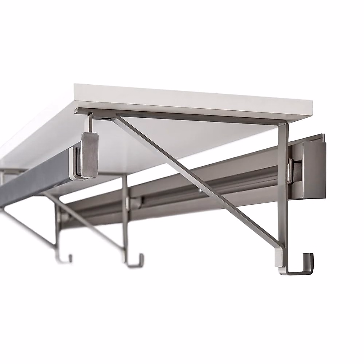 Arrange A Space Shelf Double Hang Closet System, 72 in, White