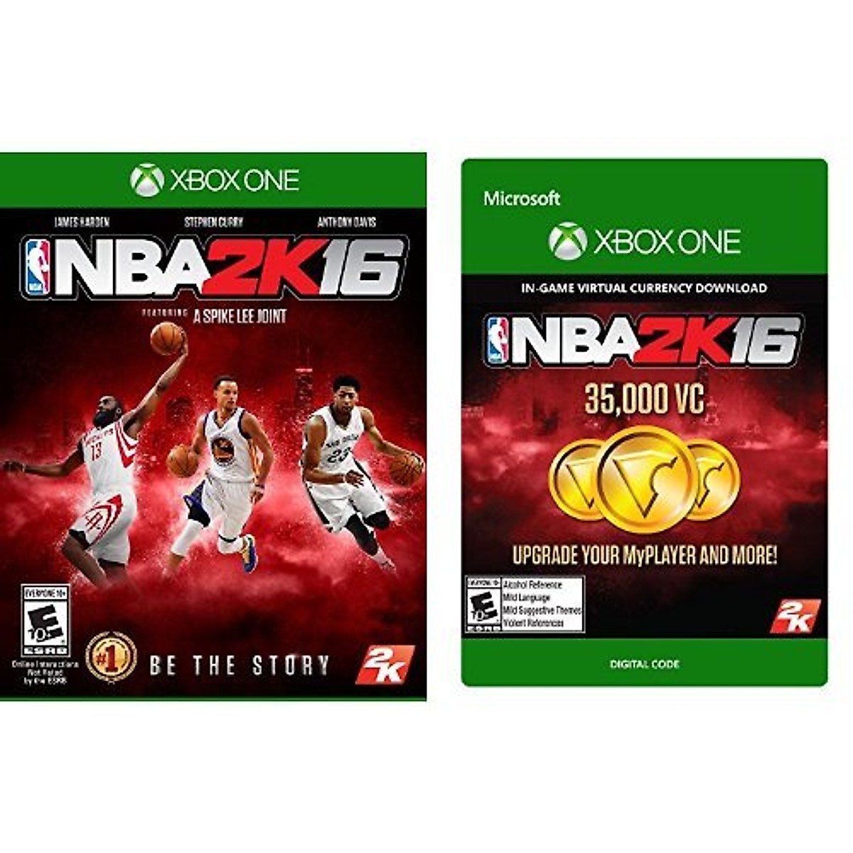 NBA 2K16 Game + 35,000 VC - Xbox One