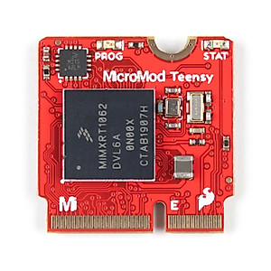 SparkFun MicroMod Teensy Processor ARM Cortex-M7 Processor Clock speeds up to 600MHz 16MB Flash Memory 102k RAM Memory 7X Serial UART Ports 4X I2C Buses 2X SPI CAN-Bus 12x GPIO USB Host and Device