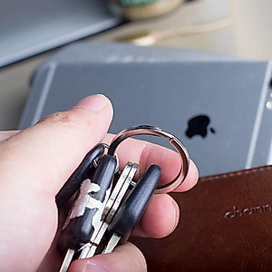 Key Ring 50 Pcs 1.25'' -15 Pcs,1'' -15Pcs, 0.8''-20Pcs Ring Flat Rings Split Keyrings