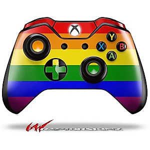 WraptorSkinz Decal Style Vinyl Skin Wrap compatible with XBOX One Original Wireless Controller Rainbow Stripes - (CONTROLLER NOT INCLUDED)