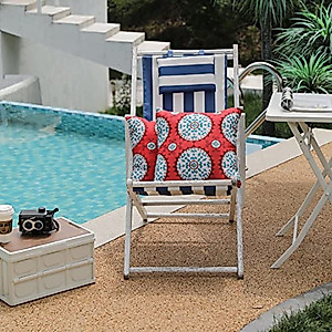 DFXSZ Set of 2 Outdoor Pillow Covers Waterproof Throw Pillow Covers Watermelon Sundial Decorative Patio Pillows for Patio Tent Garden Beach Weather Resistant,18x18 Inches