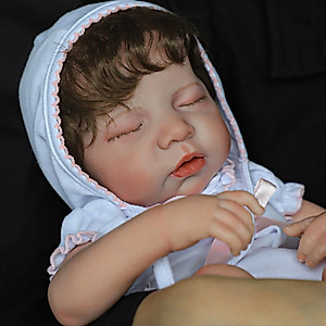 COSYOVE Reborn Baby Dolls - 19 Inches Lifelike Sleeping Baby Dolls Girl with Realistic Soft Cloth Body-Newborn Baby Doll Gift Set for Kids Age 3+ Outlet