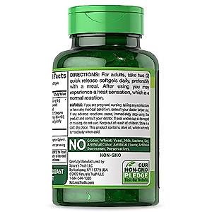 Nature's Truth Oil of Oregano Softgel Capsules | 4000 mg | 150 Count | Non-GMO & Gluten Free Herbal Supplement