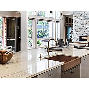 Copper Farmhouse Kitchen Sink Short Apron