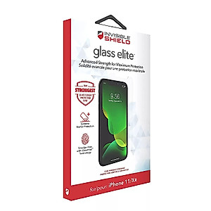ZAGG InvisibleShield Elite Screen Protector for iPhone 11 and XR – Strongest Tempered Glass and Smudge-Free ClearPrint