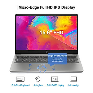 hp 2023 Newest Chromebook Laptop for Student & Business, 15.6" FHD IPS Display, 8GB LPDDR5 RAM, 128GB UFS, 8-Core Intel i3 N305, Intel UHD Graphics, Fast Charge, Long Battery Life, WiFi, Chrome OS