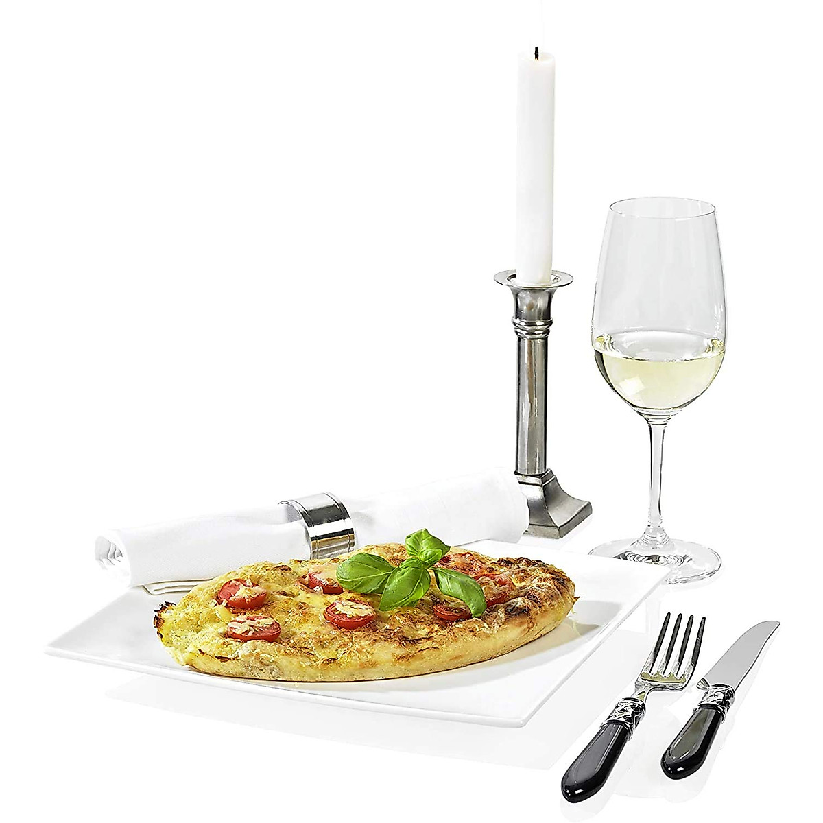 LURCH Germany Flexiform Silicone Oval Pizza Molds 9.8 x 5.9 inches - Set of 2 - Brown