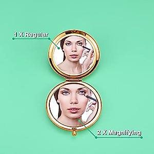 Inspirational Gifts for Girls Sister Friend Daughter Encouragement Gift for Girls Compact Makeup Mirror for Granddaughter Motivational Gifts Folding Makeup Mirror Birthday Christmas Graduation Gifts