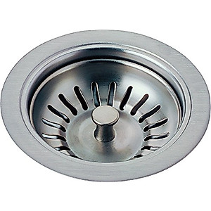 Delta Faucet 72010-AR Flange and Strainer Kitchen Sink, Arctic Stainless