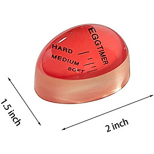 Kitchen Gadget Hot Magic Color Changing Egg Rite Egg Timer Time Cook Boil Eggs Thermometer, Set of 6