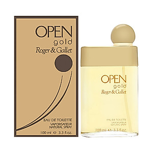Roger & Gallet Open Gold Eau De Toilette Spray for Men, 3.3 Fl Ounce