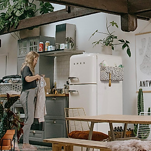 HZZTY BRNY 2pcs Large Wall Hanging Storage Bag, Door Closet Linen Fabric Pockets Organizer, Waterproof for Living Room Bedroom Bathroom Kitchen Office RV Camper with Hooks White