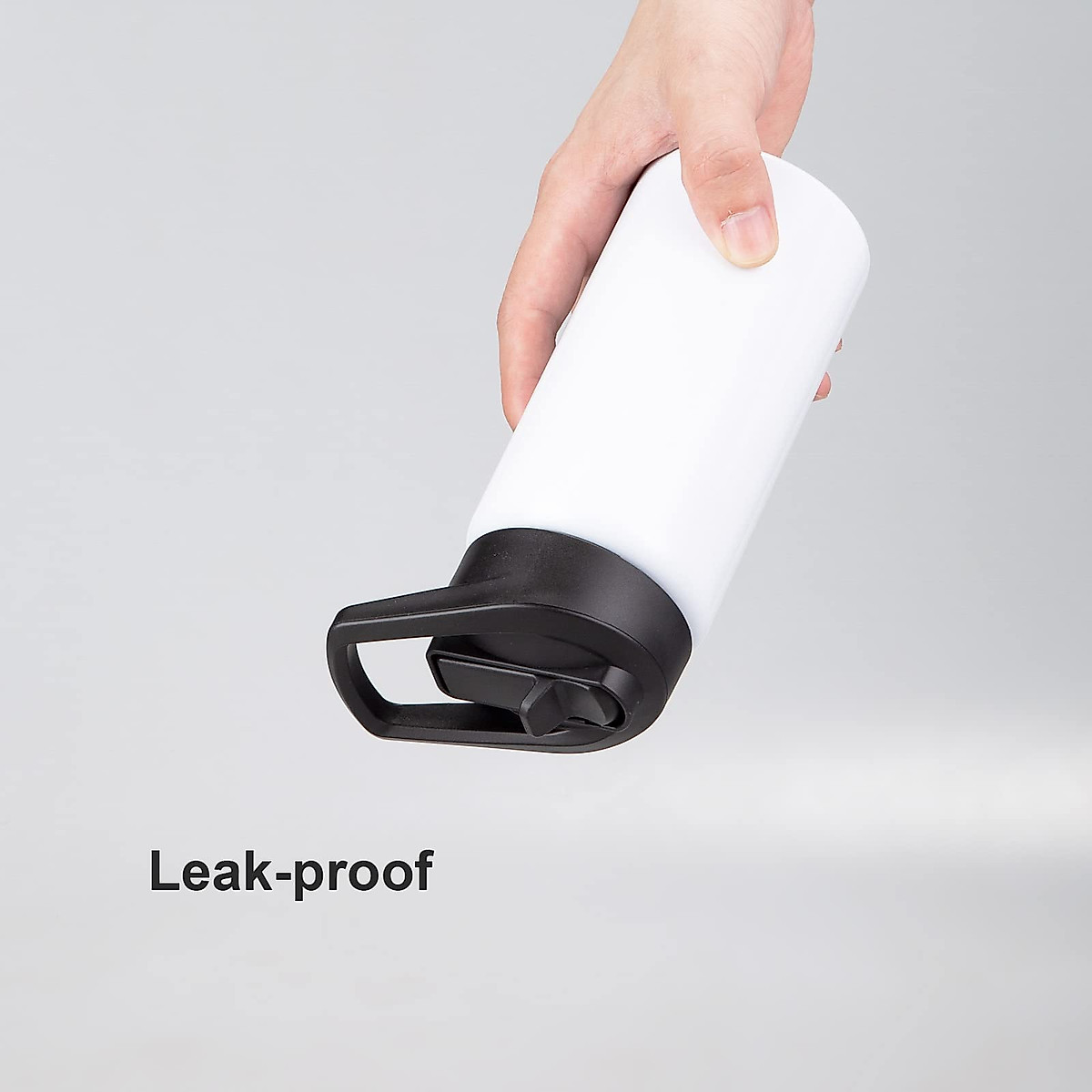 6 Pack Kids Water Bottle with Handle & Straw Lid, 16 oz Personalized Sublimation Water Bottles Blank Bulk, Stainless Steel, Leak Proof for Boys Girls to School Sports Travel Camping, DIY Gift, White