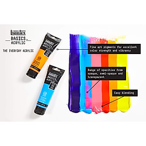 Liquitex BASICS Acrylic Paint, 118ml (4-oz) Tube, Transparent Mixing White