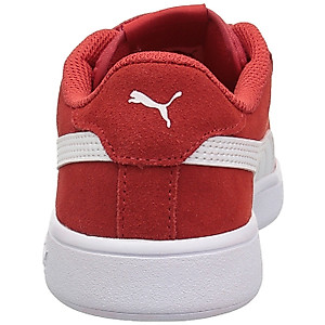 PUMA mens Smash V2 Velcro Sneaker, White, 2 Little Kid US