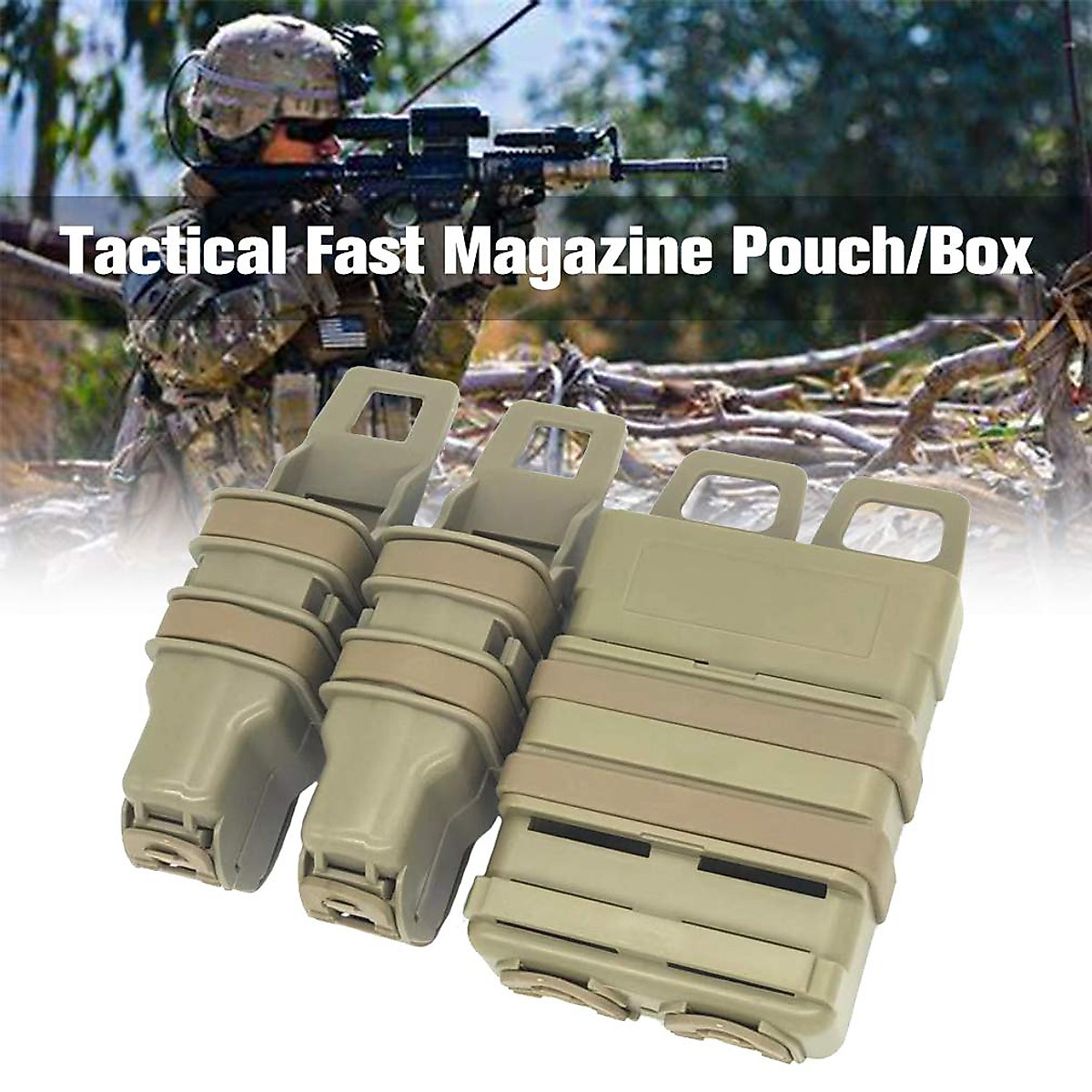 JDSMT ABS Tactical Fast Mag Molle Holster Magazine Pouch Bag (mud)