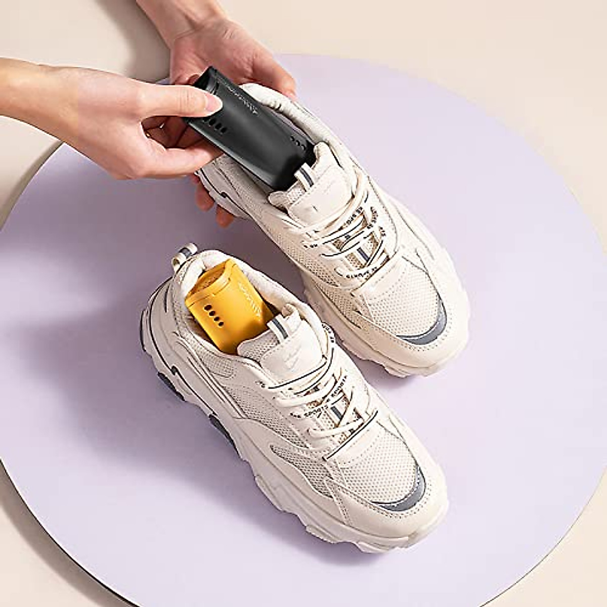 Dsisskai 1 pcs Shoe Deodorizer Insert, Reuasble Shoes Desiccant Deodorant Smell Remover, Closet Moisture Absorber Supplies,