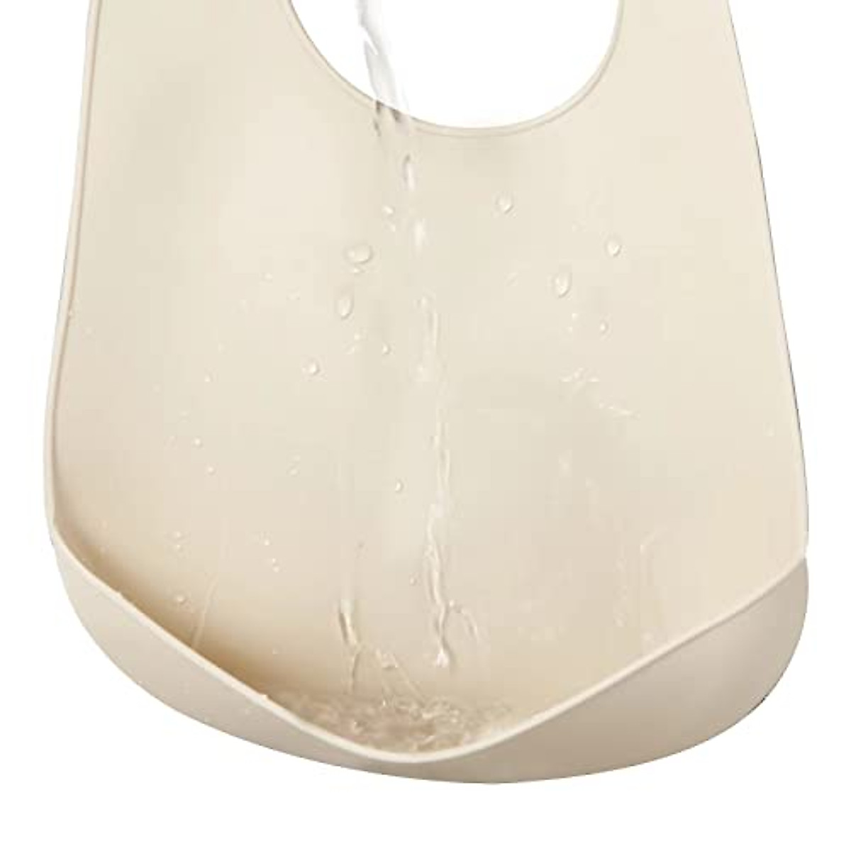 PandaEar 2 Pack Silicone Baby Feeding Bibs Super Thin Light Weight for Babies & Toddlers, Adjustable Silicone Bibs with Food Catcher Pocket, Waterproof, Soft, Unisex, Non Messy (Pink Grey)