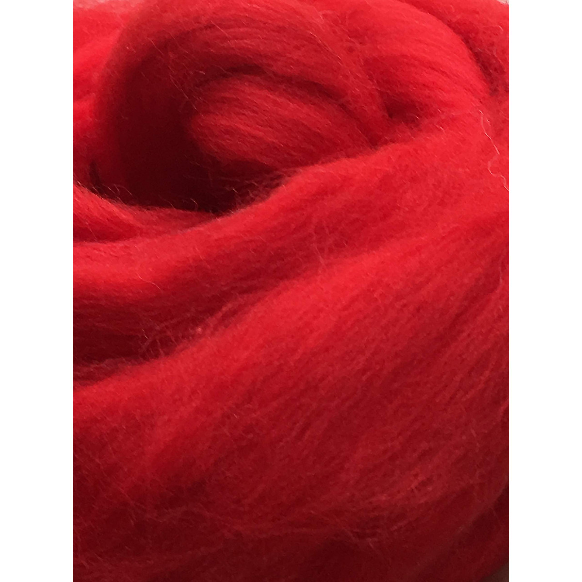 Red Wool Roving, Shep's Wool, Red Roving, Red Spin Wool, Red Felting, Craft Wool, Roving (8 oz)