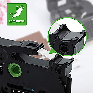 Labelife Compatible Label Tape Replacement for Brother TZe-335 TZe TZ Tape White on Black 12mm 0.47 Inch Laminated Ptouch Label Tape TZe335 for Brother P Touch PTD210 PTH110 PTD600 Label Maker, 4-Pack