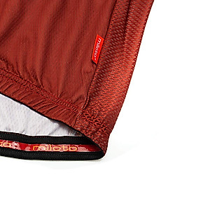 Uriah Men's Cycling Jersey Thermal Fleece Long Sleeve Reflective Copper Size XL(CN)