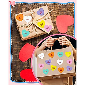 500 PCS Heart Stickers for Kids, Valentines Day Stickers Love Decorative Red Heart Stickers Labels for Teachers Classrooms Accessories Cards Envelopes Boxes