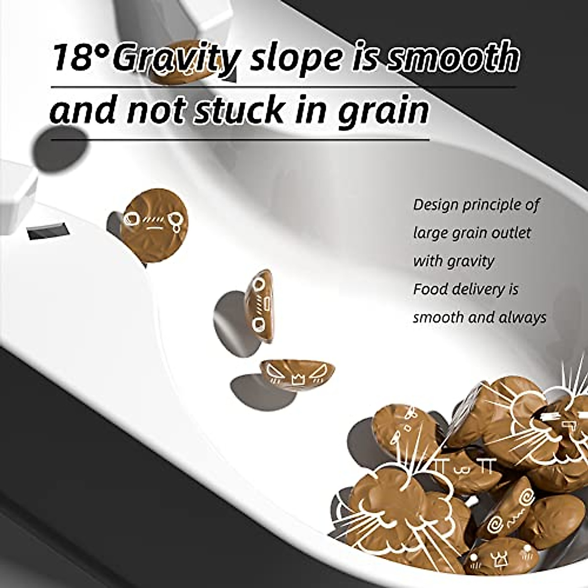 Automatic Cat Feeders Pet Water Dispenser Suit, Anti-blocking and Anti-overturning Design, Automatic Gravity Dog Feeder Dog Water Bowl Dispenser,suitable for Cats and Small and Medium Pet Dogs