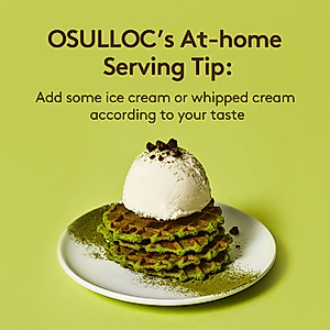 OSULLOC Green Tea Waffles (3.52oz, 100g) | Korean Matcha Flavored Snacks | Asian Snacks, Premium Tea Food