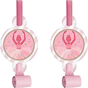 Creative Converting Twinkle Toes Blowouts, 5.25 x 2.55, Pink