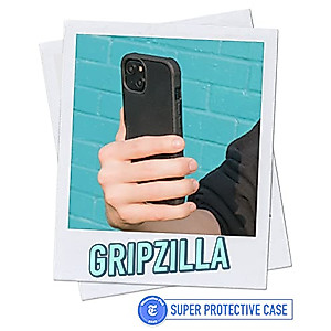 Smartish iPhone 13 Protective Case - Gripzilla Compatible with MagSafe [Rugged + Tough] Armored Slim Cover with Drop Protection - Black Tie Affair
