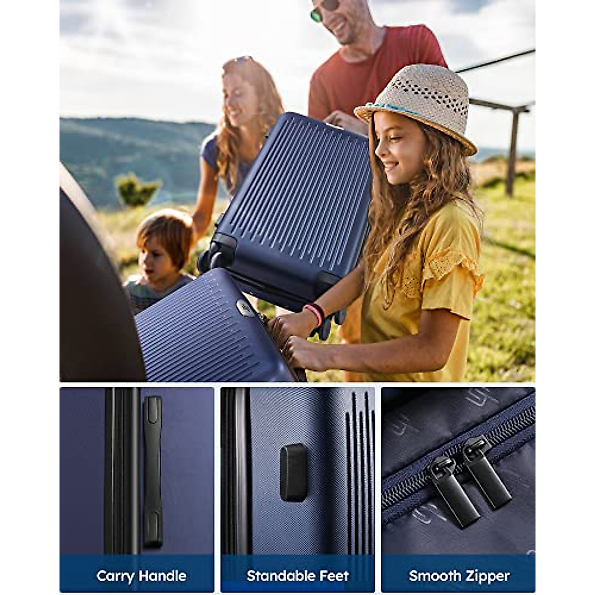 Hardside Expandable Luggage with Spinner Wheels,24 inch Travel Suitcases with TSA Lock…