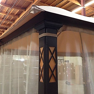 Garden Winds Cedar River Gazebo Replacement Canopy Top Cover - RipLock 350