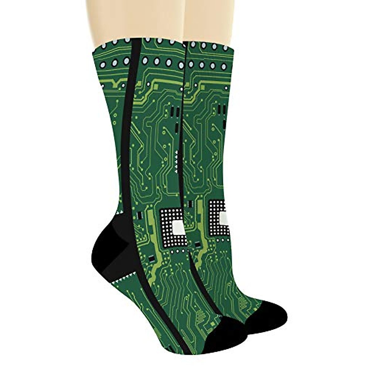 Computer Geek Gifts Computer Socks Computer Christmas Gifts Coding Socks 1-Pair Novelty Crew Socks