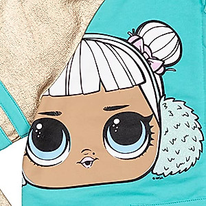 L.O.L. Surprise! Snow Angel Big Girls French Terry Zip-Up Hoodie Blue/Gold 18-20