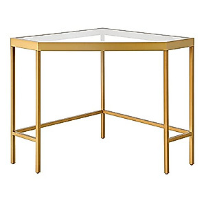 Henn&Hart 42" Wide Pentagon Corner Desk - Modern Style