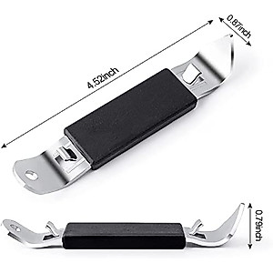 BEATURE Bottle Opener - 3 Pieces Magnetic Beer Bottle Openers - Metal Can Punch Opener Magnet for Fridge, 3 Colors