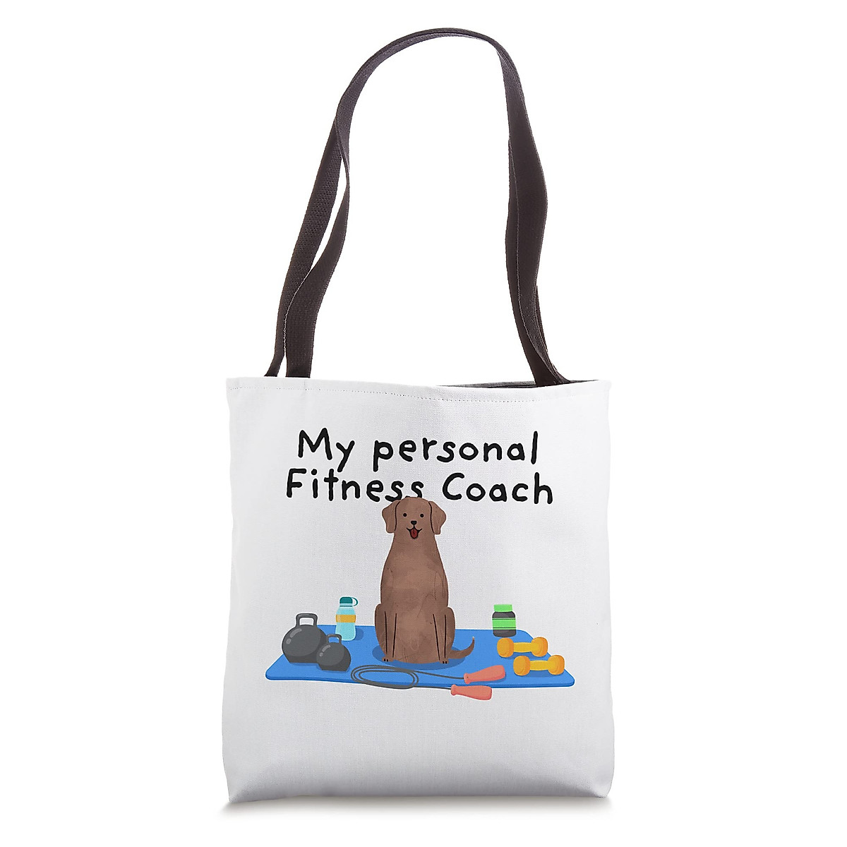 Sweet Chocolate Brown Labrador - Personal Fitness Coach Tote Bag