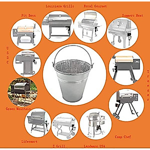 (18-Pack) 6" High Professional Liners Compatible with Pit Boss Wood Pellet Grills 67292 Foil Tray, Oklahoma Joe's 9518545P06 Grease Bucket Liner Rec Tec Bigger Grease Bucket & Smoker Liners