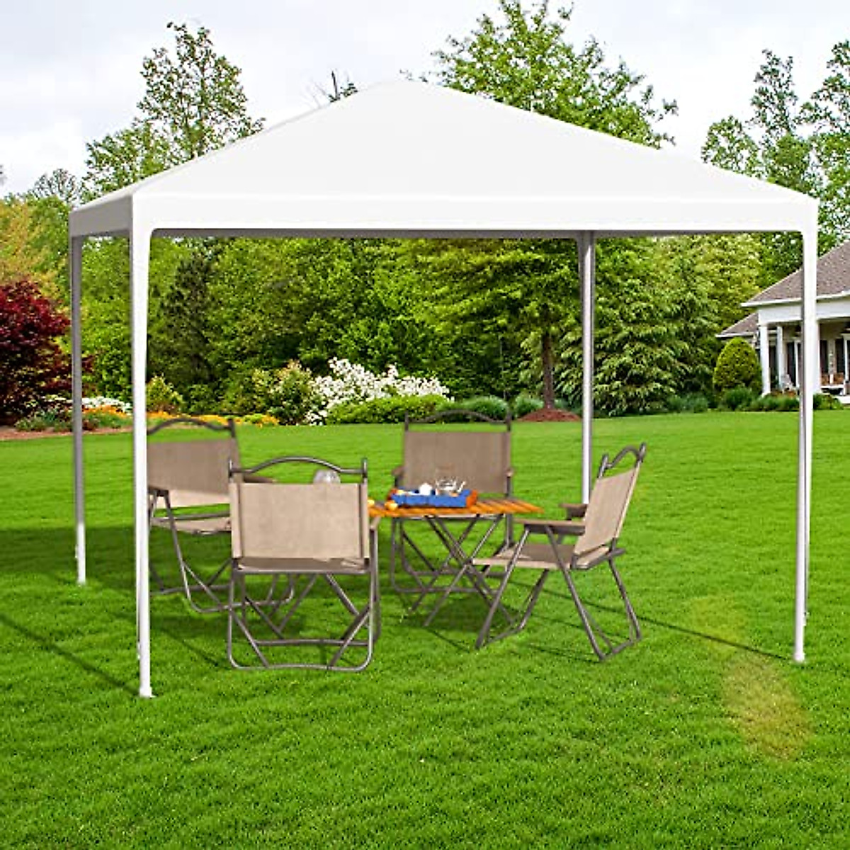 10x10 Gazebo Waterproof Outdoor Canopy Patio Tent Party Tent for Wedding BBQ Cater