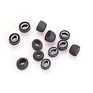 Replacement Silicone Tips Earbuds Eartips Set for Samsung Galaxy Buds Pro Headphones Fit in Case Ear Tips ,6 Pairs (Phantom Black)