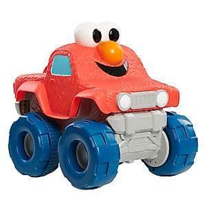 SESAME STREET Giggle N Go Monster Truck Toy Vehicle, Pops Wheelies, Sings, and Has Phrases, Kids Toys for Ages 2 Up, Amazon Exclusive by Just Play