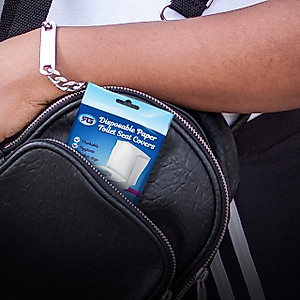 Rockland Guard - Disposable Toilet Seat Covers Flushable Paper Travel Pack (50-Count)