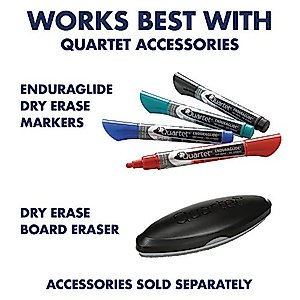 Quartet Easel, Magnetic Whiteboard/Flipchart, 3' x 2', Compass Mobile Presentation, Graphite Frame (ECM32EU)