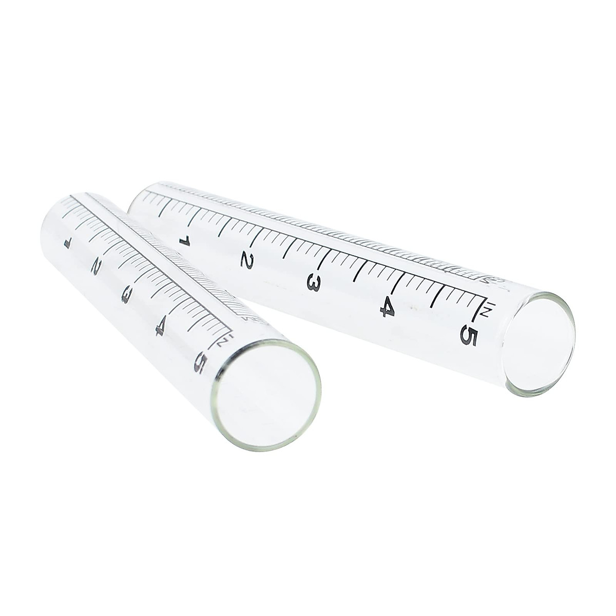TBWHL 2pcs 5" Capacity Rain Gauge Glass Replacement Tube for Yard Garden Outdoor Home
