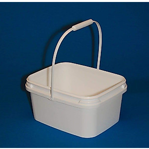 1 gal. Short Square Ez Stor® Bucket Pail and lid, 12 Pack