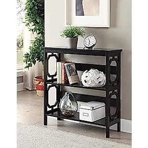 Convenience Concepts Omega 3 Tier Bookcase, Black
