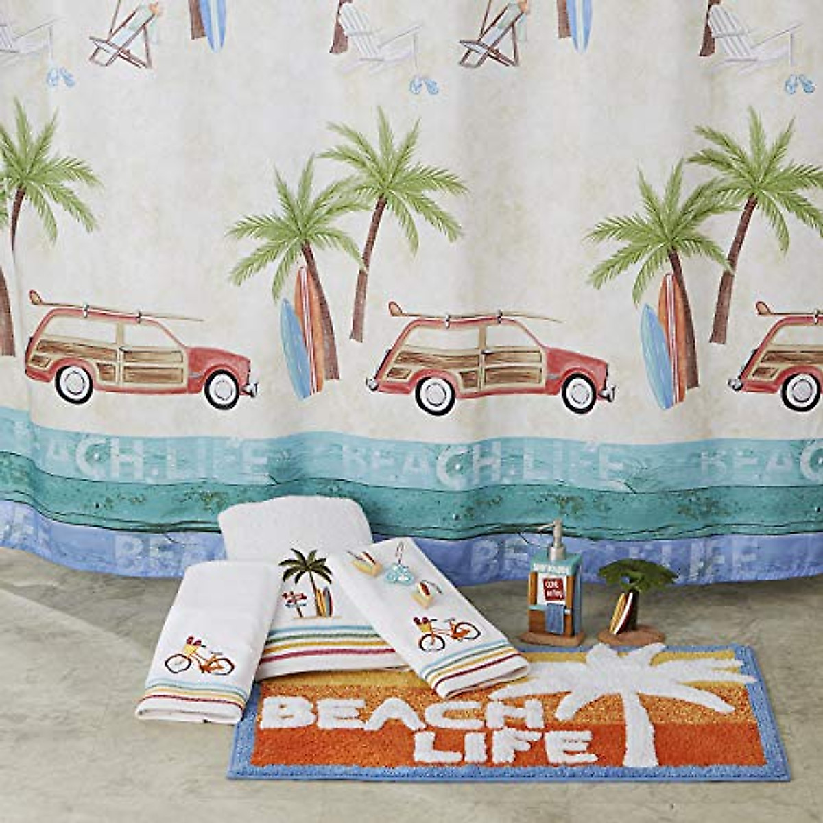 SKL Home by Saturday Knight Ltd. Paradise Beach Rug, Multicolored 30x20